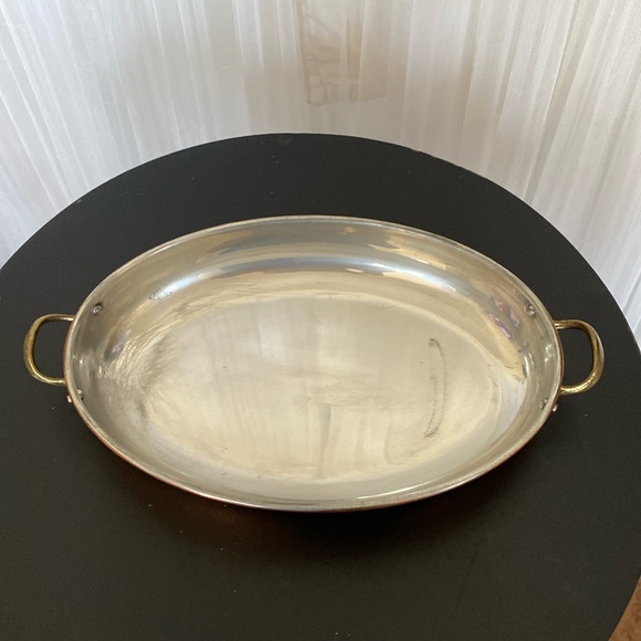 Copral | Kitchen | Vintage 8s Copral Copper Au Gratin Oval Dish Brass ...